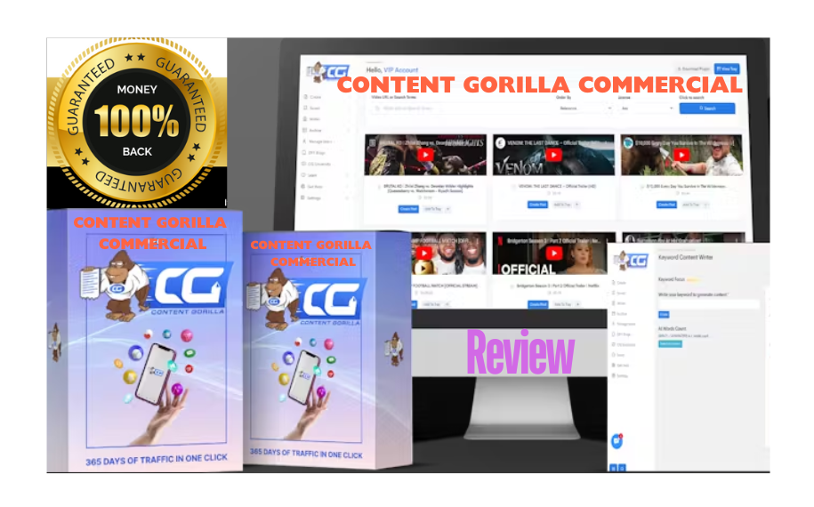 Content Gorilla Commercial Review (Content Gorilla)-{Wait} World’s ...